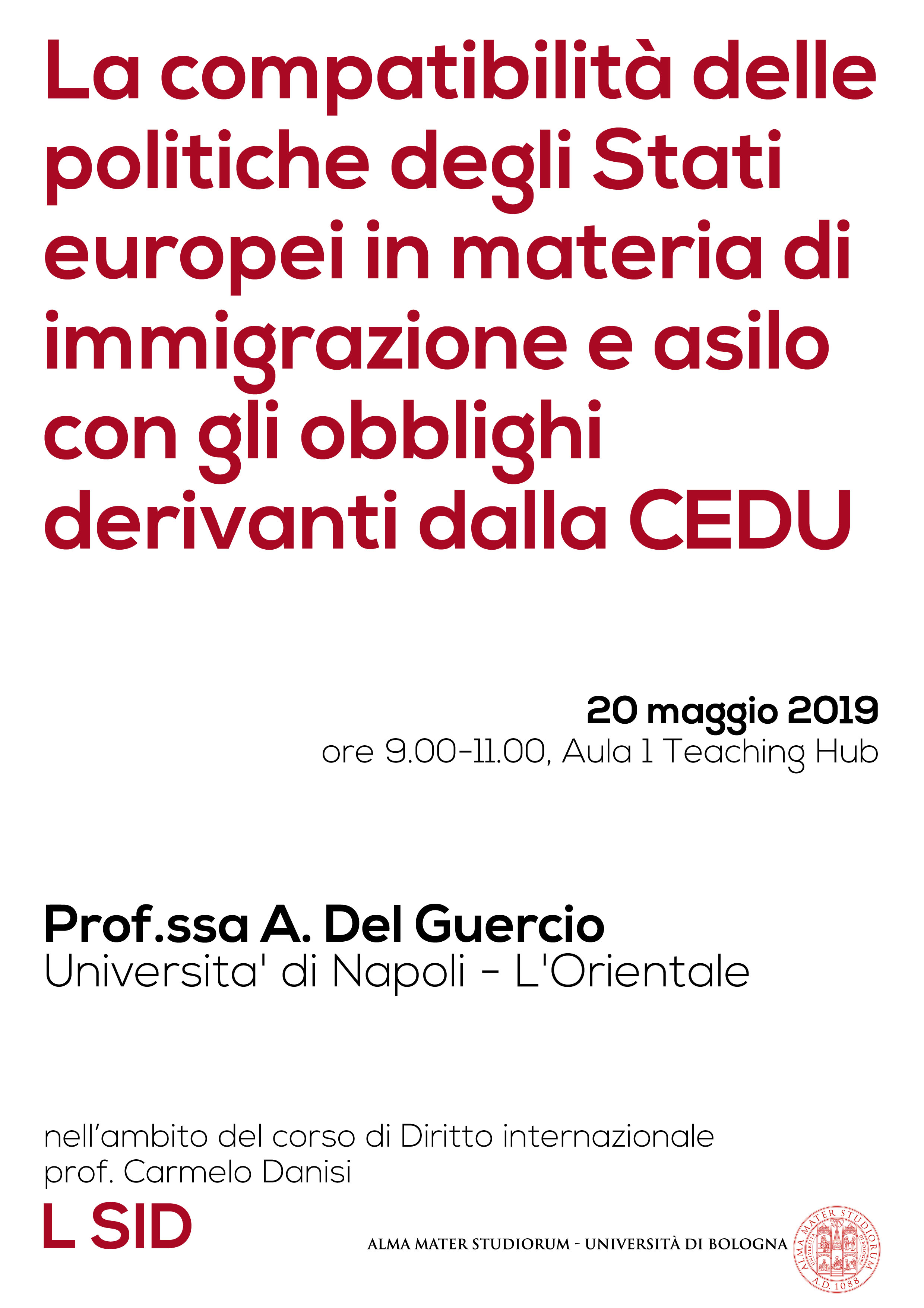 Seminario "La compatibilità delle politiche degli Stati europei in ...